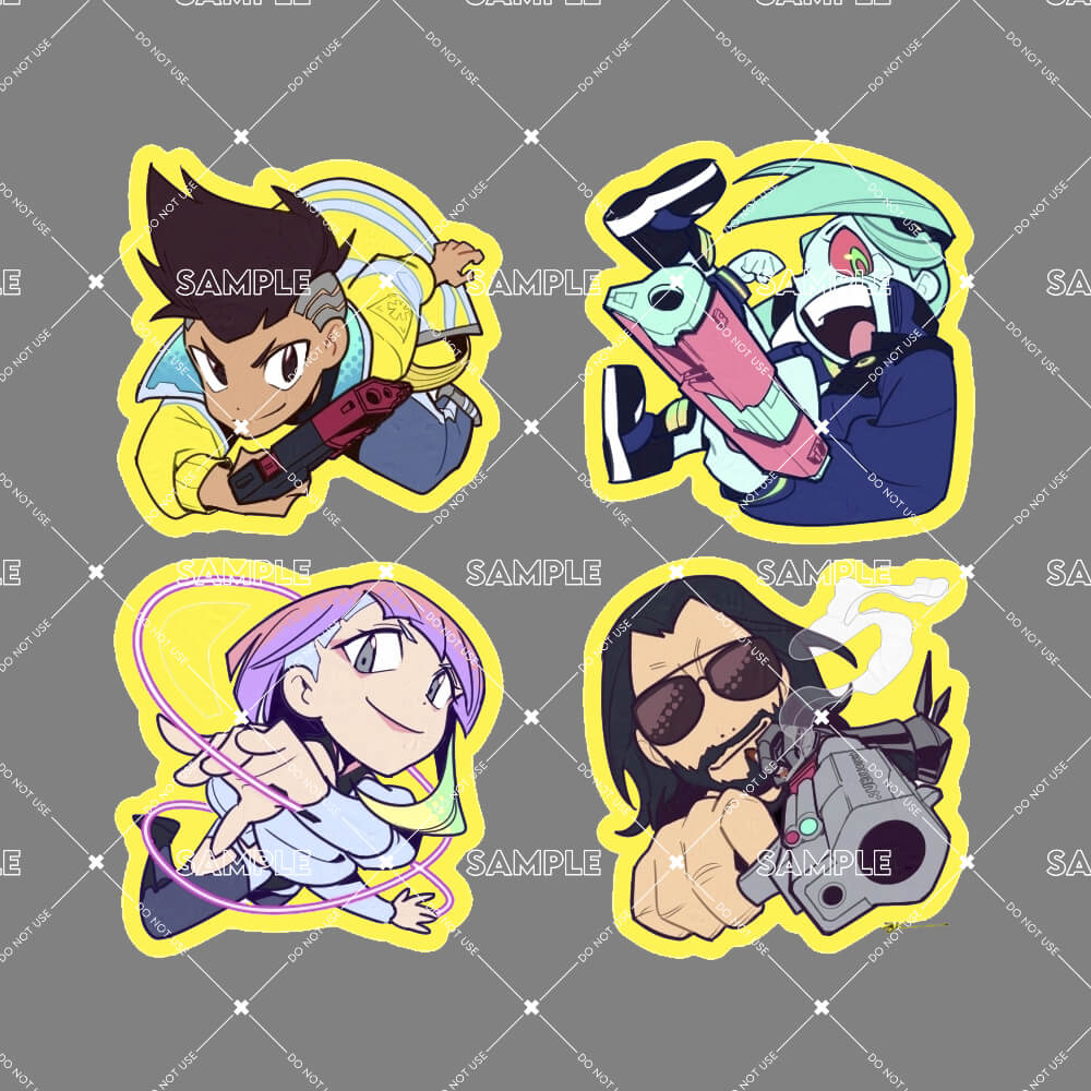 [coming soon] Cyberpunk Edgerunner & 2077 vinyl stickers – hakei
