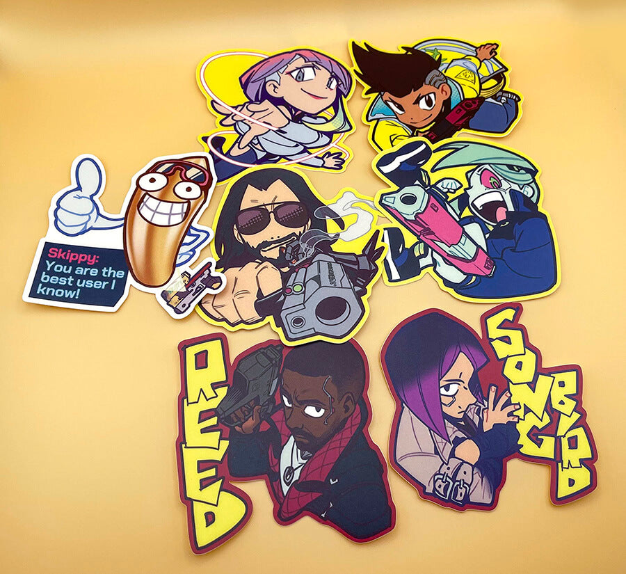 Cyberpunk Edgerunner & 2077 Vinyl Stickers – hakei